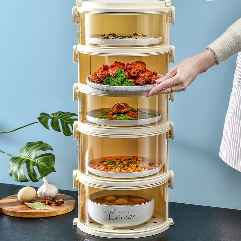 Insulated Vegetable Cover Household Cover Multi-Layer Storage Rack for ...