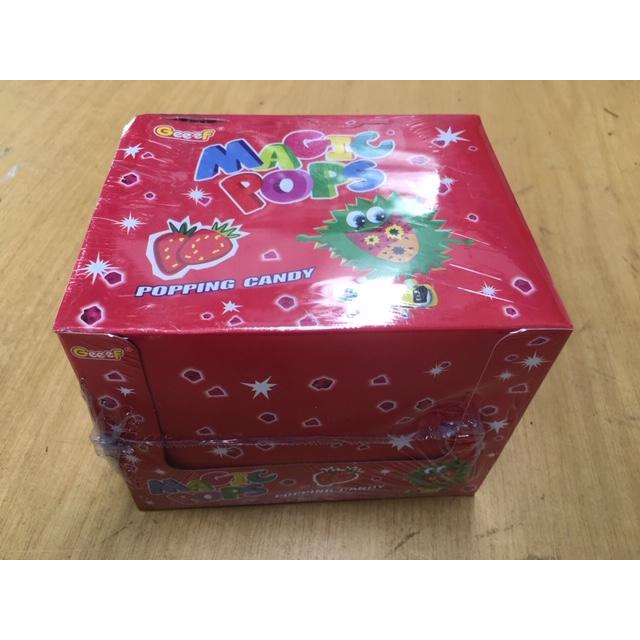 40 Packs Magic Pops Magic Pop Popping Candy Strawberry Flavor 5.5g Each ...