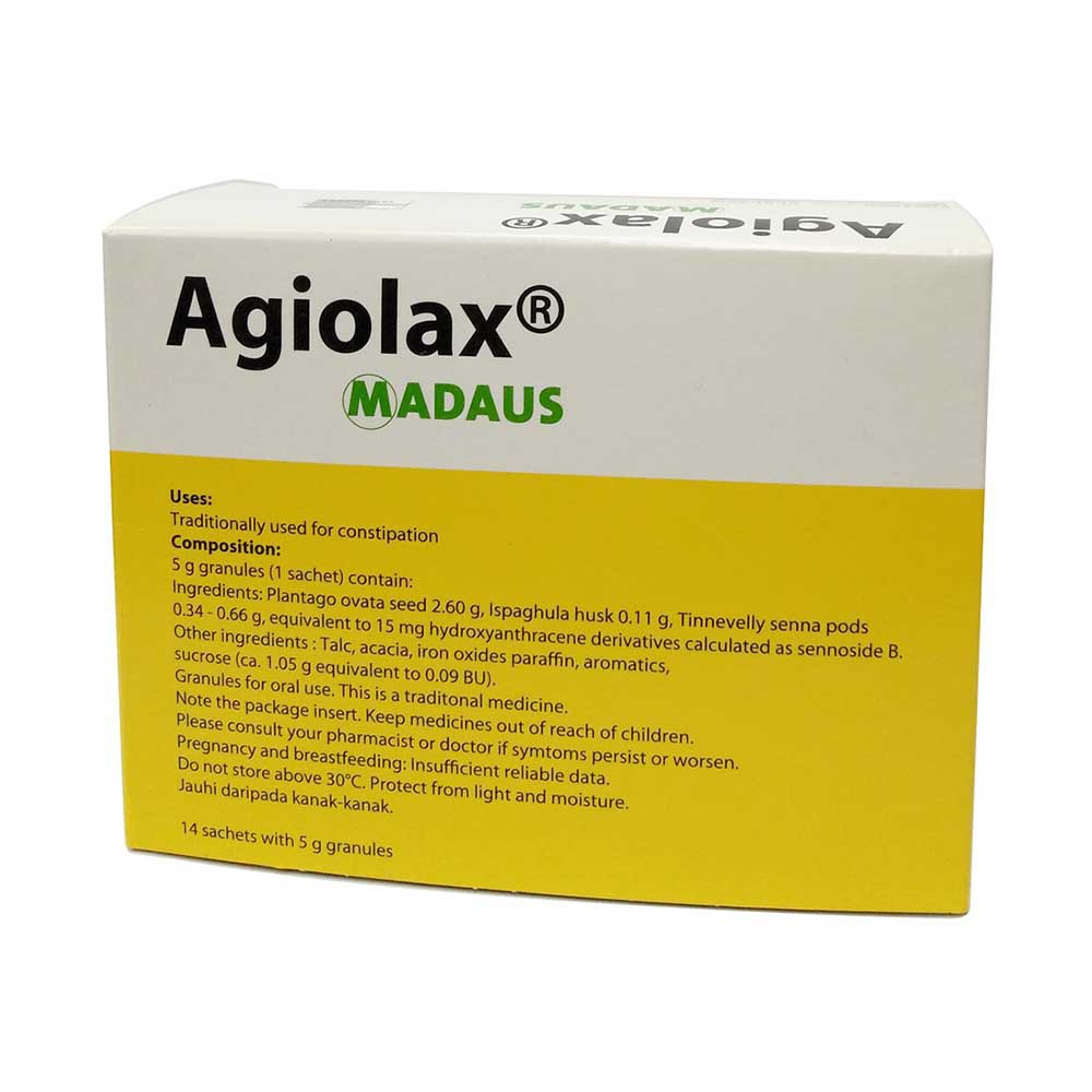 Agiolax Sachet For Constipation 5g x 14's (EXP: May 2024) | Shopee ...