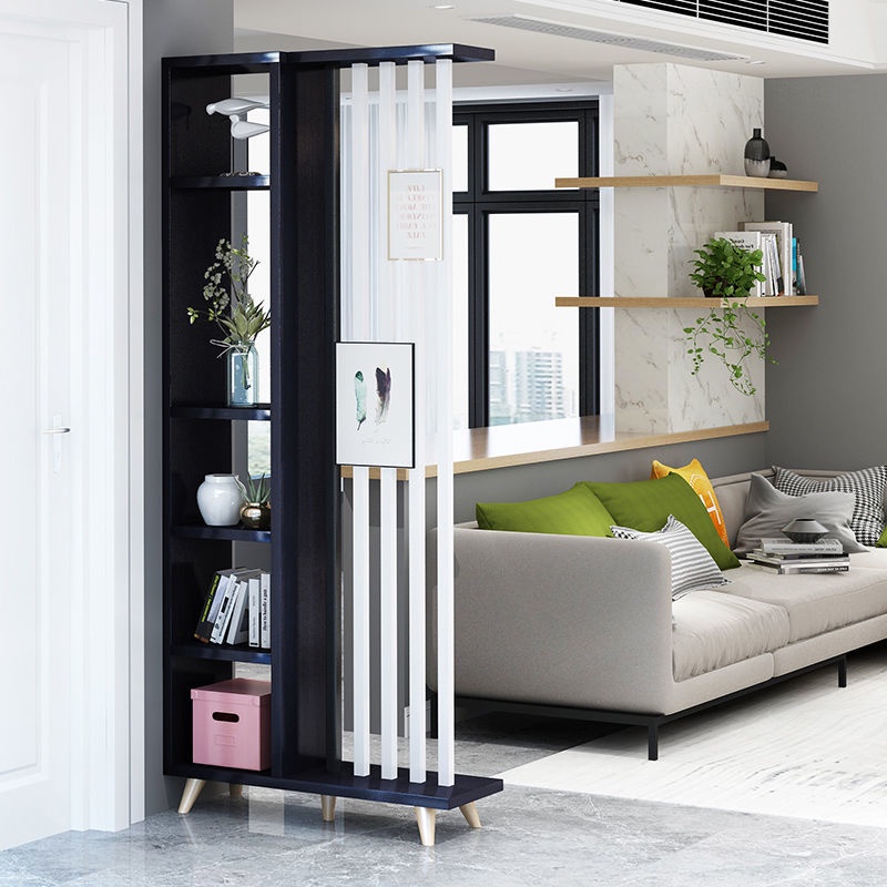 Screen Entrance porch cabinet multi-layer porch storage rack partition ...