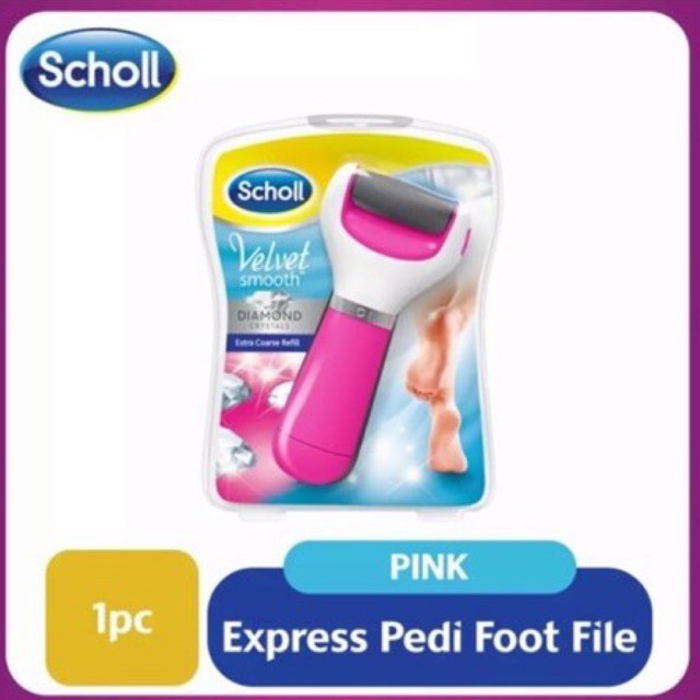 SCHOLL velvet smooth express pedi foot file with diamond crystal (100% ...