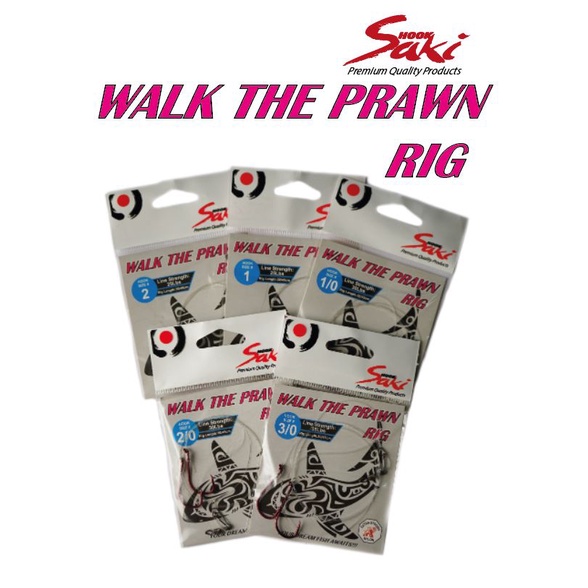 SAKI Hooks WALK THE PRAWN FISHING RIG. (10 PACKETS PACK) | Shopee Singapore