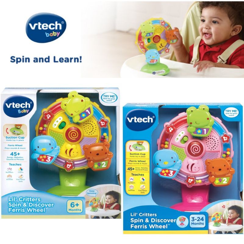 BNIB: VTech Baby Turn and Learn Ferris Wheel Spin | Shopee Singapore