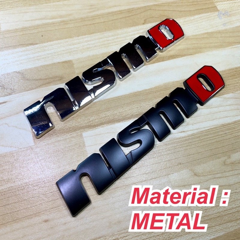 NISMO Nissan Car 3d badge Metal Emblem Logo ' nismo ' | Shopee Singapore