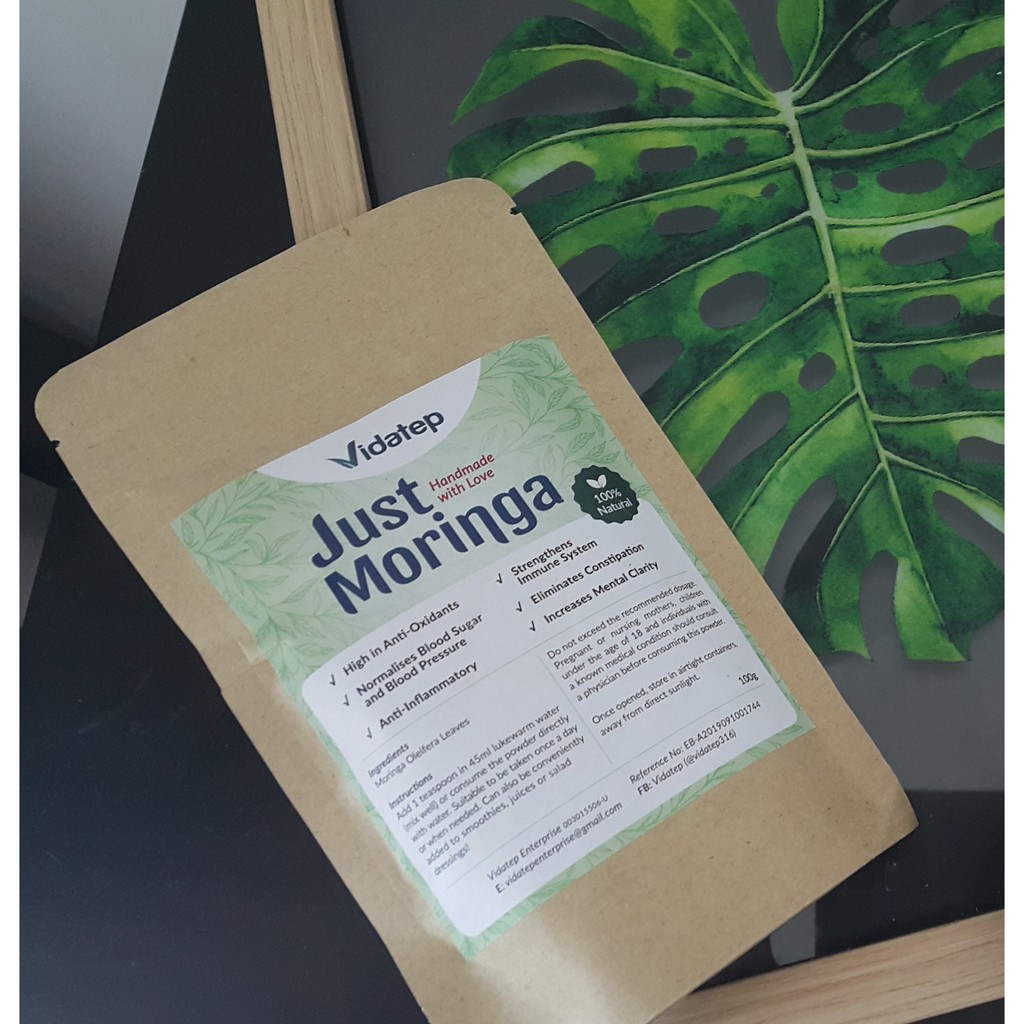 Vidatep Just Moringa (100% Pure Moringa Oleifera leaf) | Shopee Singapore
