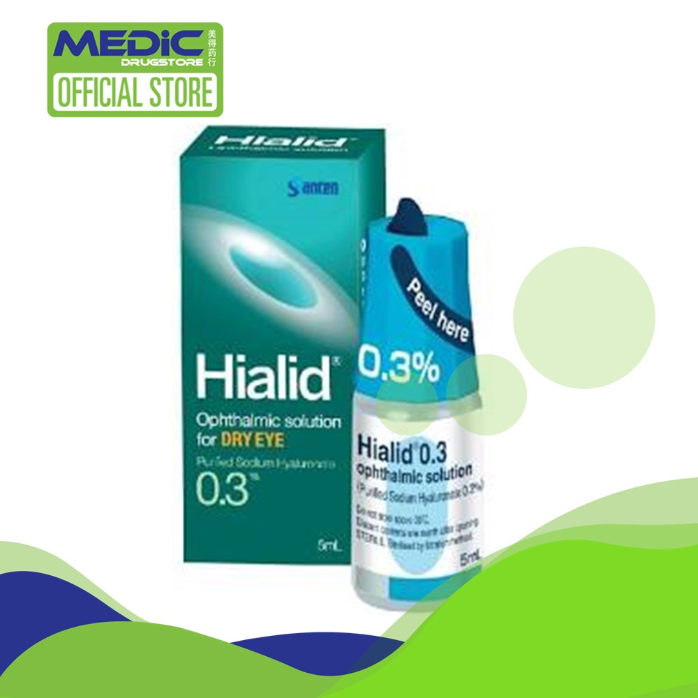 [Bundle of 3] Santen Hialid 0.3 Ophthalmic Solution Eye Drop 5ml - By ...