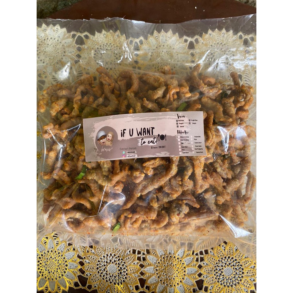 Spicy Chicken Intestine Chips Snack 1 Kg | Shopee Singapore