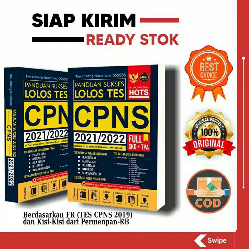 Cpns Book || Guide Passed The CPNS 2021 Test (READY STATUS) | Shopee ...