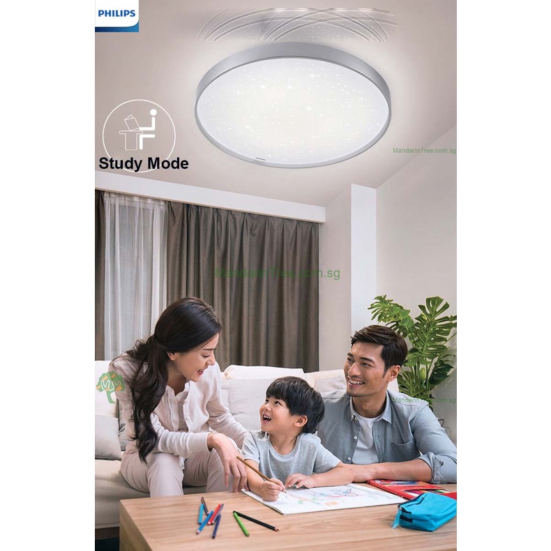 Philips CL514 LED Tunable Ceiling Light Silver/Brown Edge 24W/36W. Warm ...
