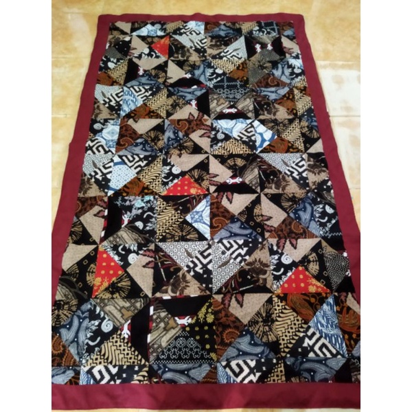 Batik patchwork blanket measuring 120×200 | Shopee Singapore