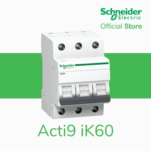 Schneider Electric- Acti9 K60N 3Pole 63A B Curve 6kA 400V MCB ...