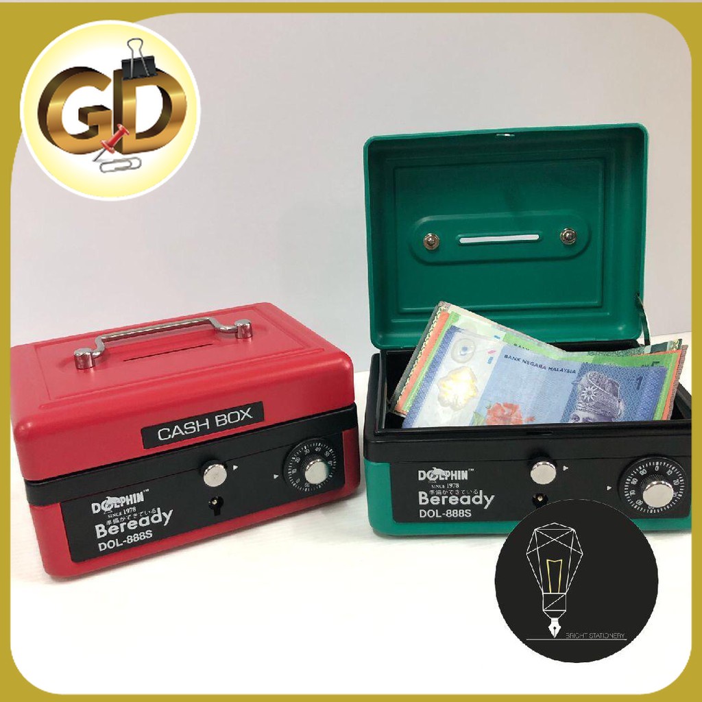 Dolphin Beready Cash Metal Box with Key Lockable/KOTAK WANG RUNCIT DOL ...