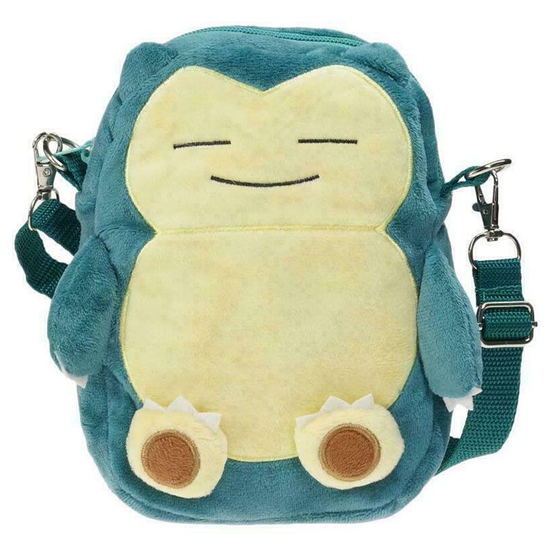 Pikachu Snorlax Pokemon Charmander Eevee Psyduck Plush Backpack Zipper ...