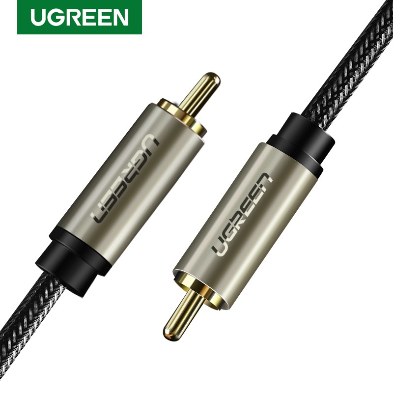 UGREEN Original RCA to RCA Coaxial Stereo Audio Cable for TV Amplifier ...
