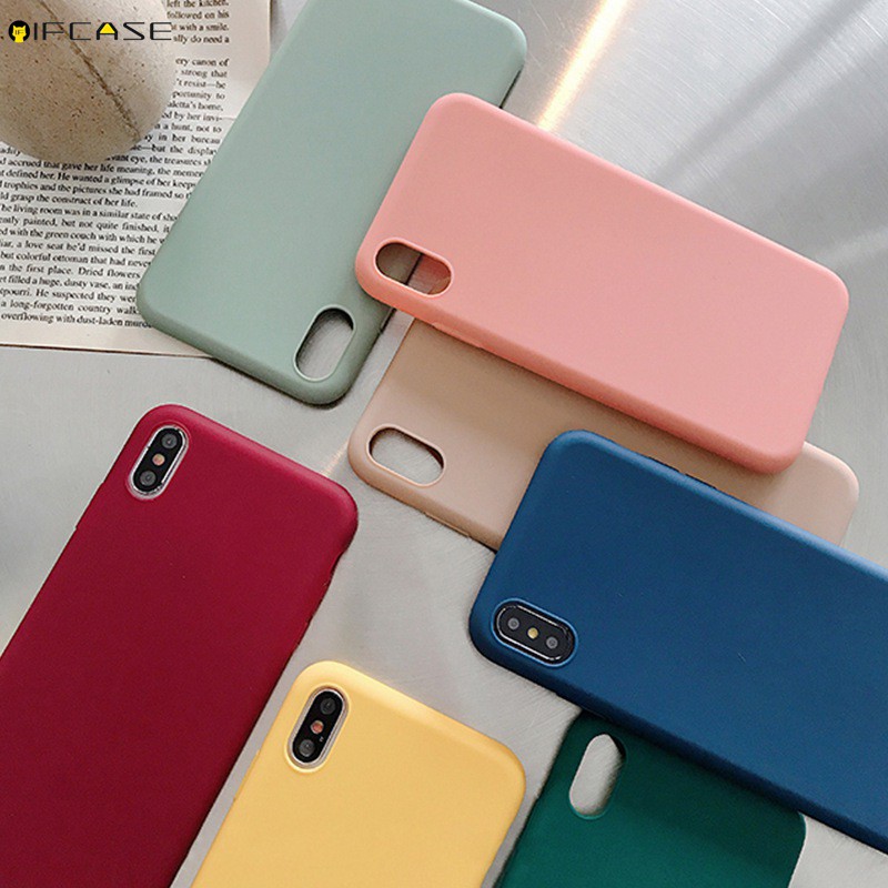 For OPPO R9S R9 Plus Phone Case Candy Color Colorful Plain Matte Fresh ...