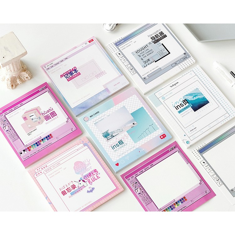 Paper notes-Graduated Instagram IG Folder Paint NotePad File | Shopee ...