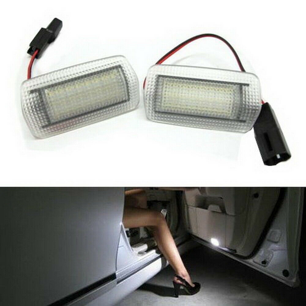 2Pcs White Car Led Door Courtesy Light For Toyota Wish Prius Camry ...
