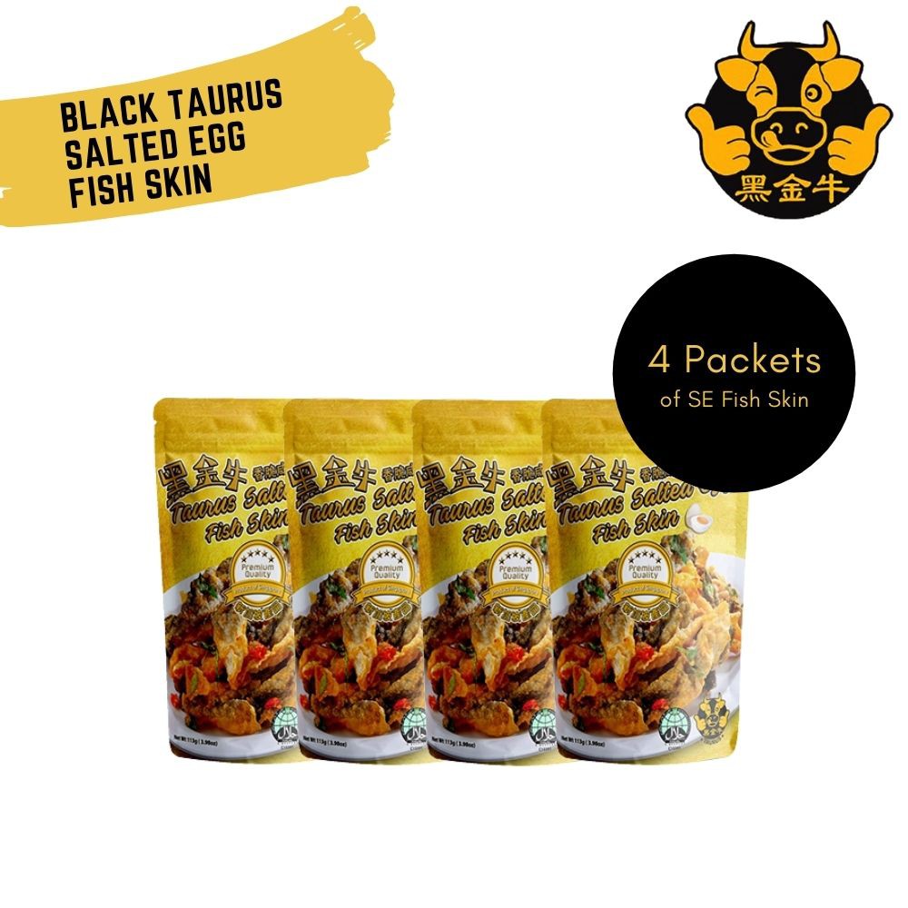 Black Taurus Fish Skin 4 Packets Bundle | Shopee Singapore