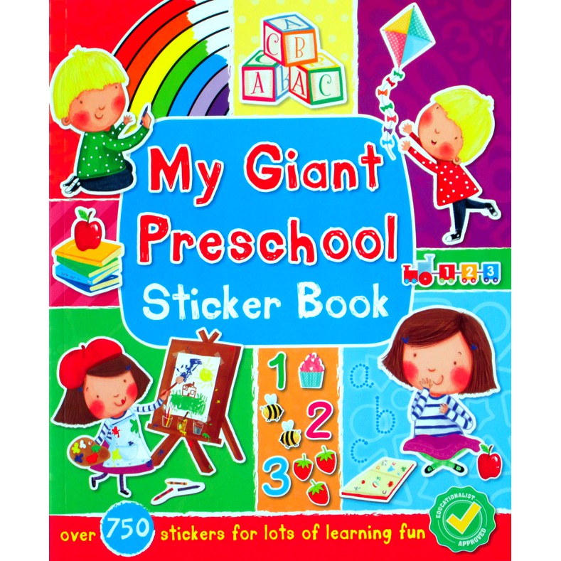 My Giant Preschool Sticker Book Over 750 Stickers For Lots of Learning ...