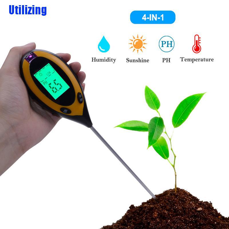 UTZN 4 In 1 Soil Ph Tester Moisture Sunlight Light Test Meter For ...