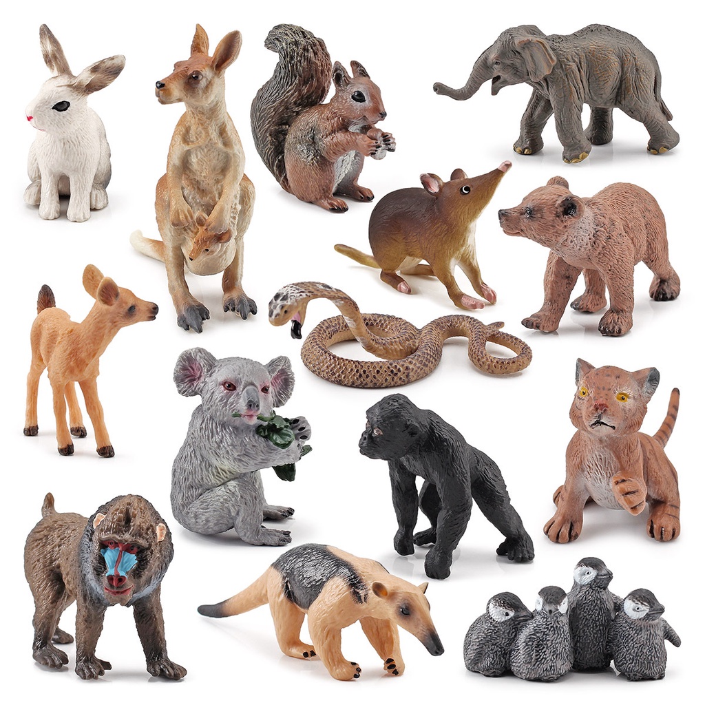 Manufacture Simulation animal model set Children's cognitive squirrel ...