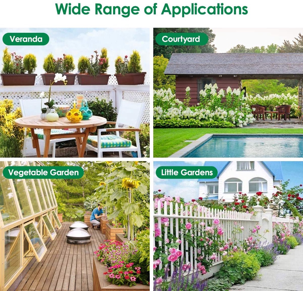 DIY Garden Micro Drip Irrigation System Plant Flower Watering Kit with ...