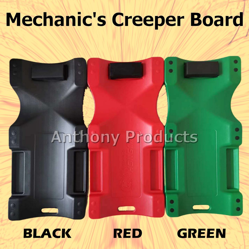 40 Inch Mechanic's Creeper Board, lying repair board RED, BLACK, GREEN ...