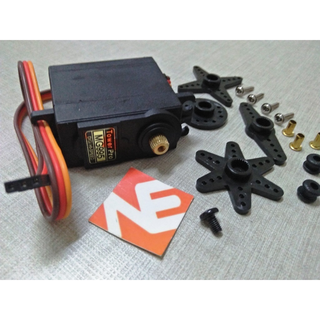 Servo Motor MG995 180 Degree Metal Gear High Speed Torque Arduino ...