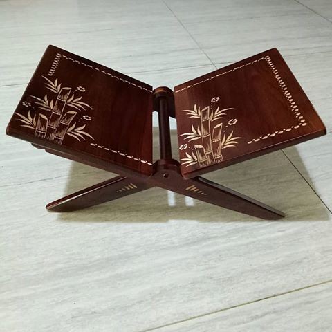 KAYU Quran Cukit Rectangular Placemat Uk Width 15 Cm Reculational Teak ...