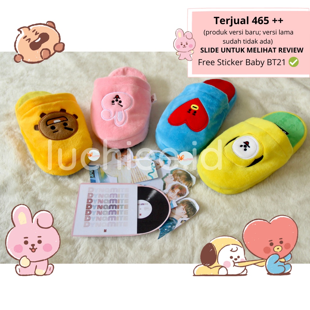 Bt21 BTS Slippers/Room Slippers/Sleep/House Korean Embroidery Children ...