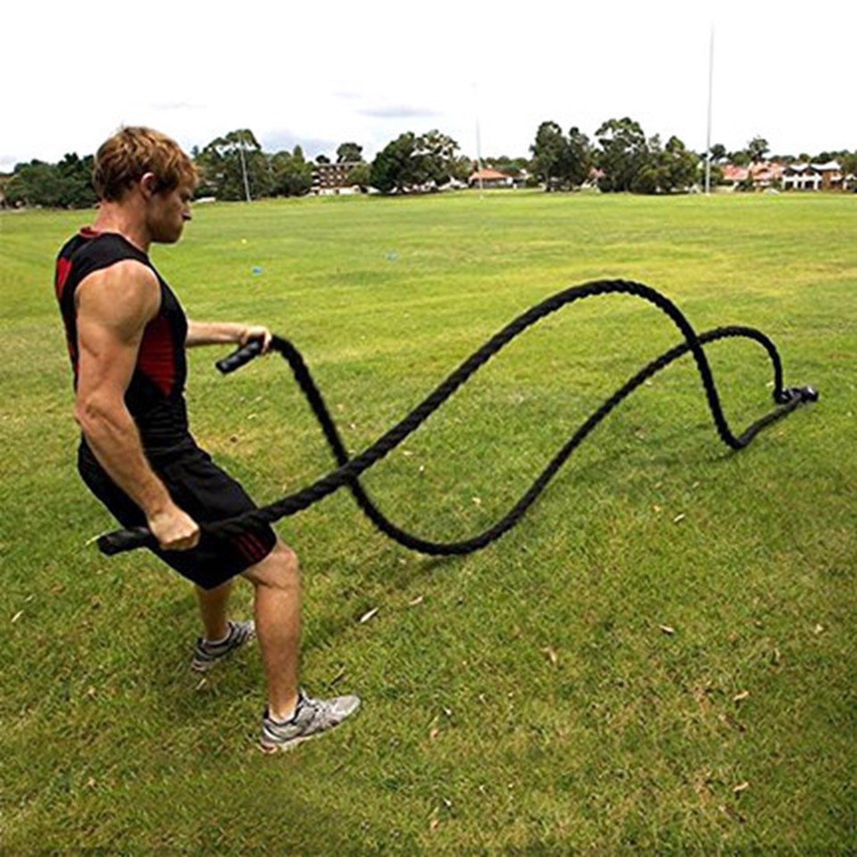 Battle Rope Full Cover Body Strength Battling Rope HIIT Training ...