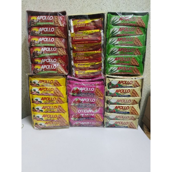 Apollo Waffles Creamed Waffle Chocolate / Strawberry / Milk / Peanut ...