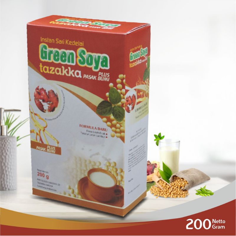 Soy Milk Plus Pasak bumi / Green Soya + Pasak bumi / original product contains 200g, Safe, Halal ...