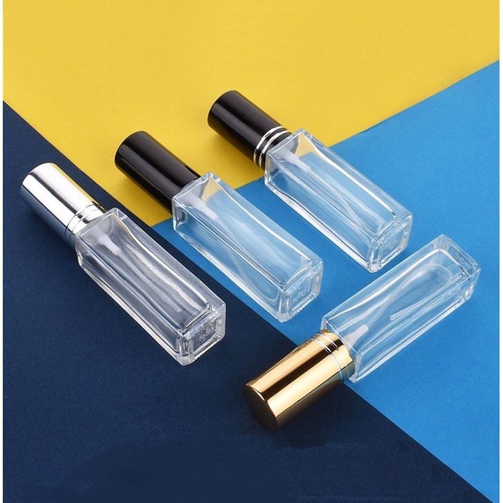 10ml Portable Mini Clear Glass Perfume Bottles Refillable Glass Vials ...