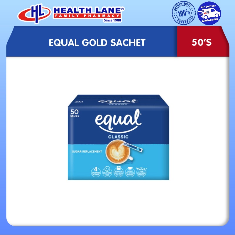 Equal Gold Sachet (50's) | Shopee Singapore