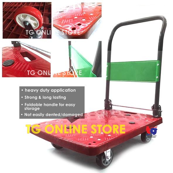 Heavy Duty Hand Truck / Foldable Platform Trolley Troli (Random Colour ...
