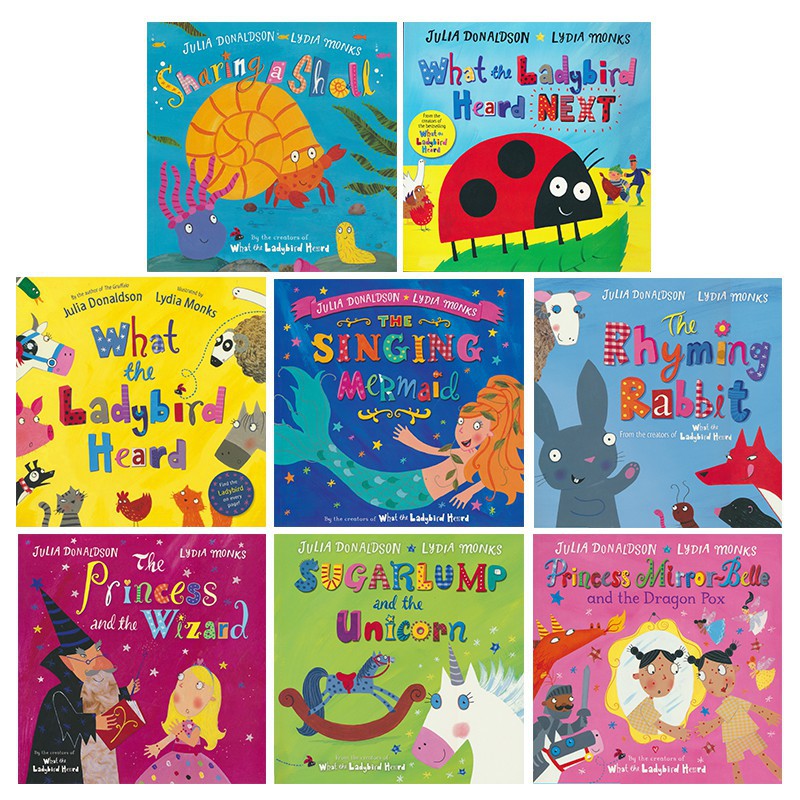 Julia Donaldson books brand new 8 pcs softcover (What the Ladybird ...