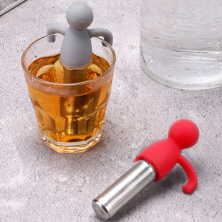 Stainless Steel Fine Mesh Tea Cup with Silicone Lid Perfect Tea Balls ...