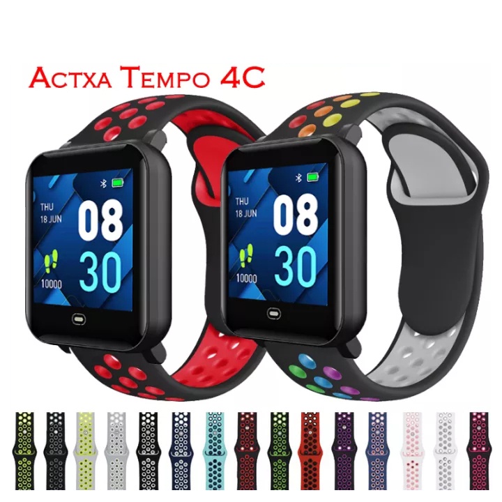 Actxa Tempo 4C Smart Watch Strap Breathable Silicone Sports Band Actxa ...