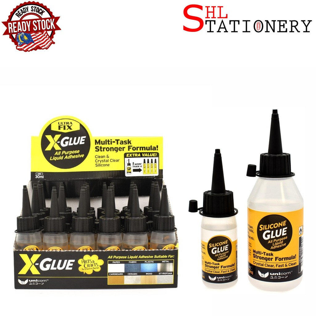 UNICORN Multipurpose Silicone Glue X-Glue All Purpose Liquid Adhesive ...