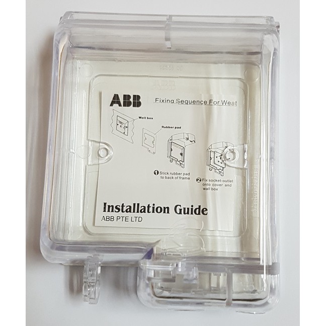 ABB Weatherproof 1 Gang socket cover IP55 For Outdoor And Indoor Uses ...