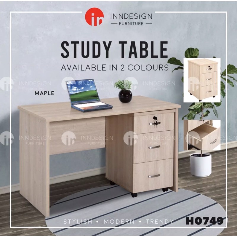 H0749[Delivery Within 3-7Working Days Sapphire Study Table / Study Desk ...