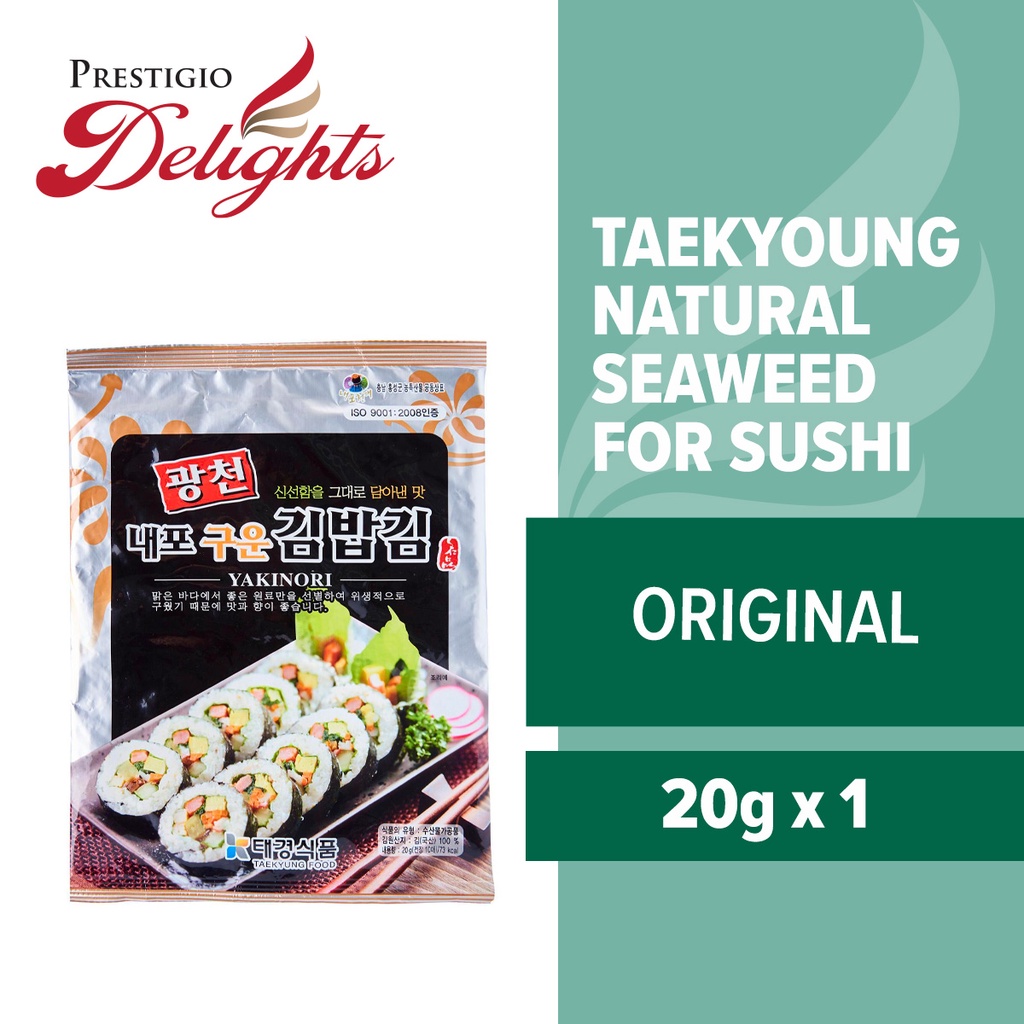 Taekyung Natural Seaweed Yakinori Suitable For Sushi 20g | Shopee Singapore