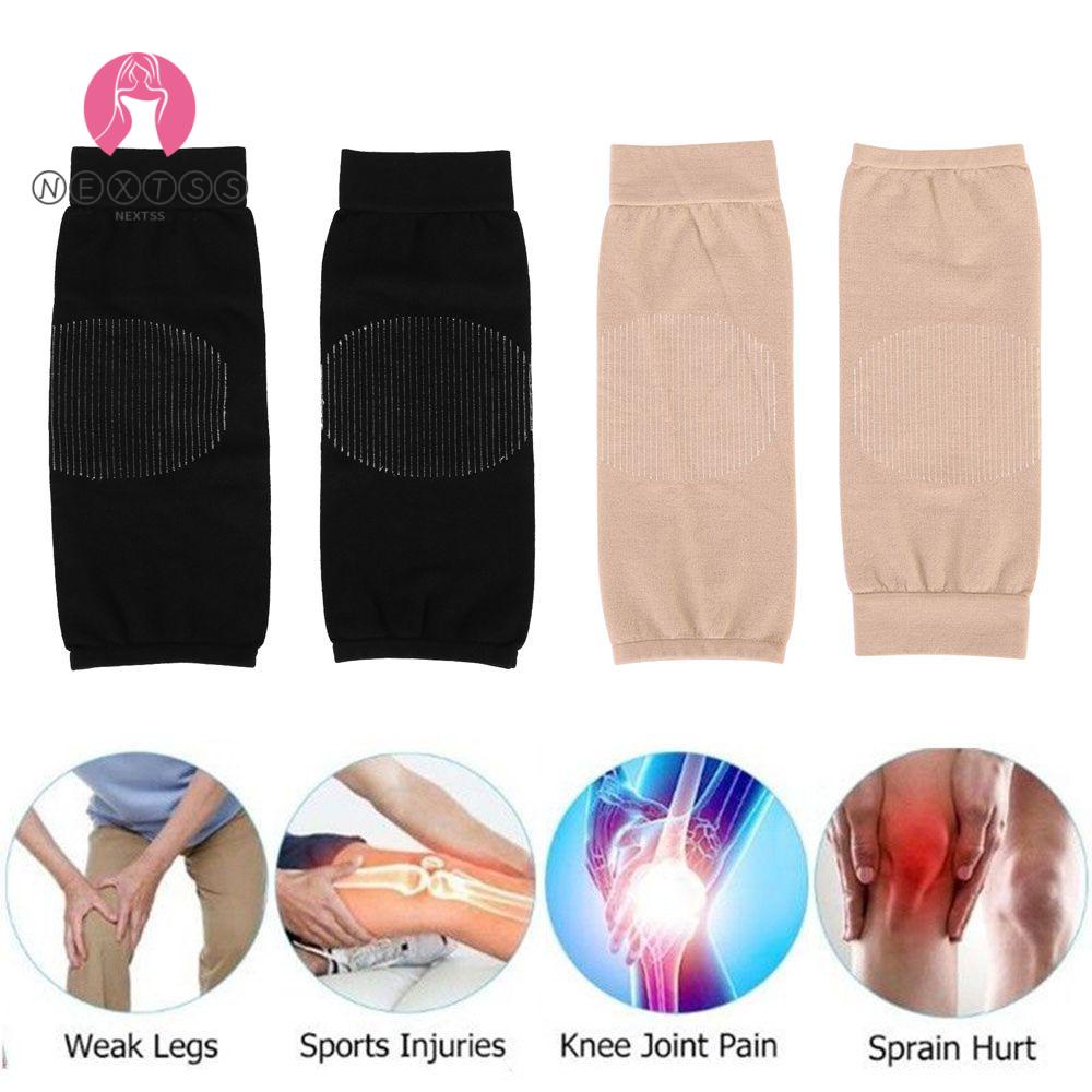 NEXTSS 1Pair Leg Warmers Elastic Running Cycling Short Leg Cover Knee ...