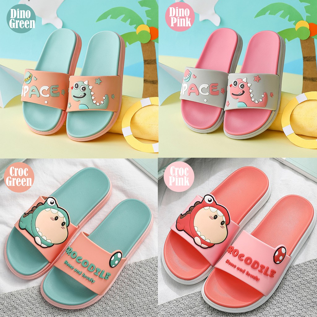 Dino Croc Adult Slipper Sandals | Shopee Singapore