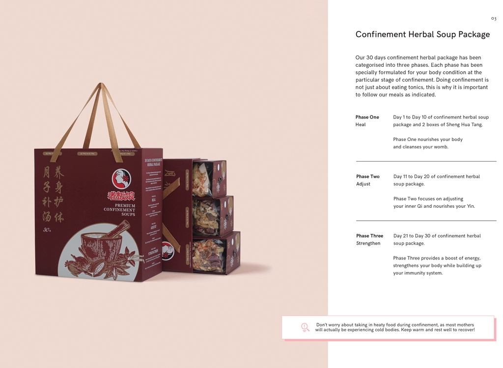 [Confinement Packages] Cater To Your Every Need | Herbal Teas, Soups ...