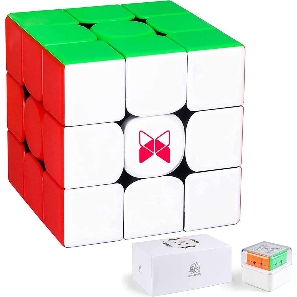 Qiyi X Man Tornado V2 M, 3X3 Magnetic Stickerless Speed Cube, QY Toys X ...