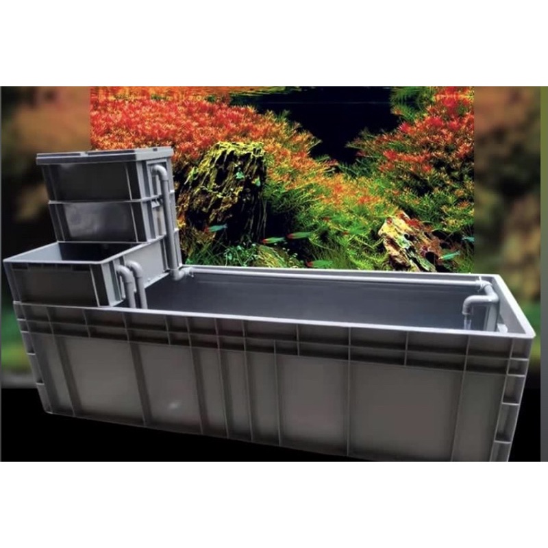 Turtle tub with filter system integration for turtle fish guppy monster ...