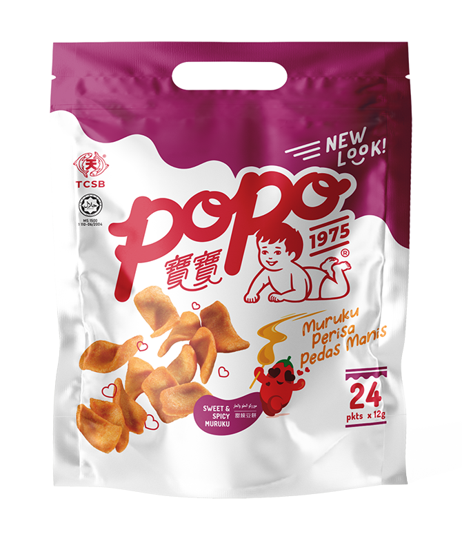 Popo Muruku Sweet & Spicy Muruku Crackers (12g x 24) | Shopee Singapore