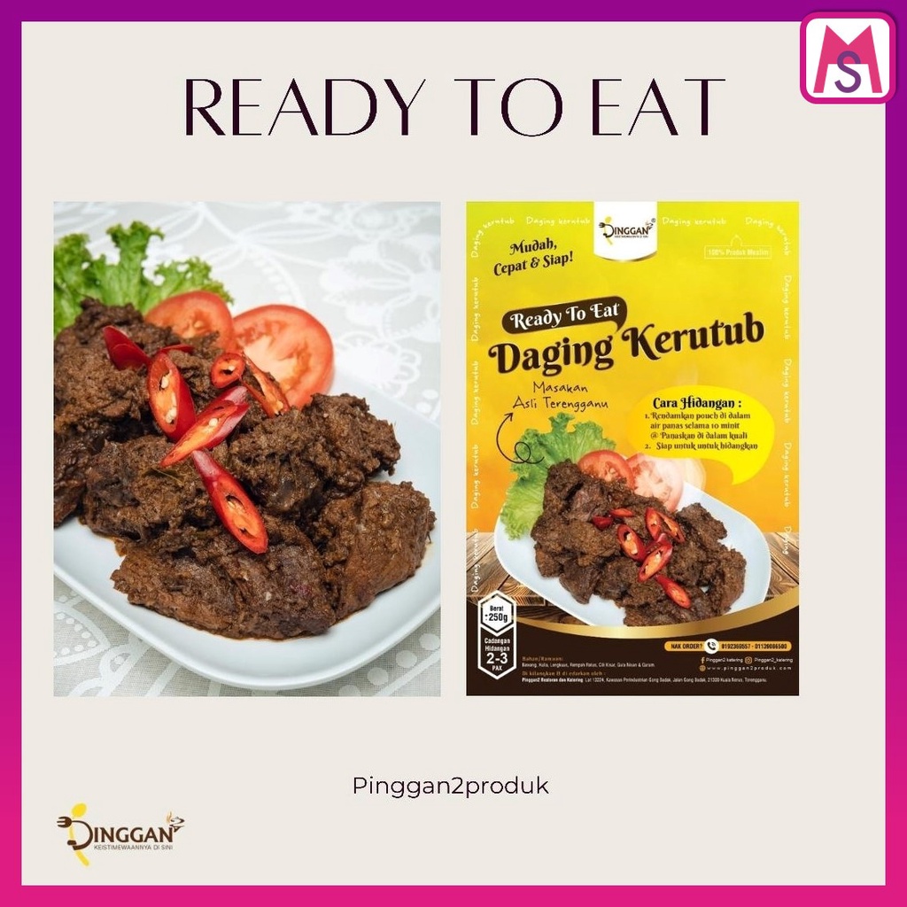Kerutub Meat by Pinggan2 Catering To Eat [UI 019 | Sm 076] | Shopee ...
